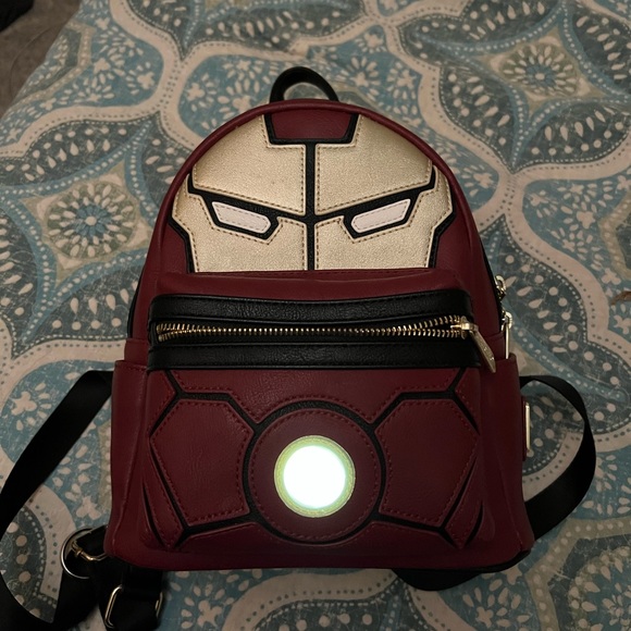 Loungefly | Bags | Loungefly Marvel Iron Man Light Up Backpack ...